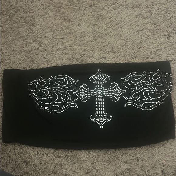SHEIN | Tops | Black Gothic Cross Belt | Poshmark